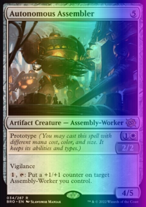 MTG Magic the Gathering Autonomous Assembler (34/399) The Brothers' War LP FOIL | eBay