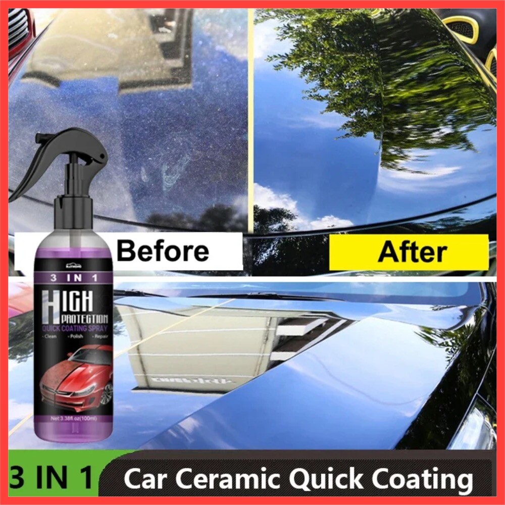 #1 BEST CAR SPRAY CERAMIC QUICK COATING NANO HYDROPHOBIC SCRATCH REPAIR ...