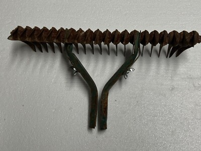 VTG Metal Thatch Rake Head Rustic Farm Tool 20 Tine Thatching Primitive ...