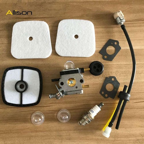 Carburetor & Fuel Line Kit for Mantis Tiller Cultivator 7222E SV-4B 1E ...