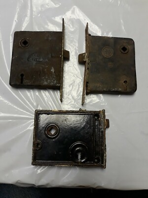 Lot of 3 Antique DOOR LOCKS-penn-rhco-unmarked | eBay