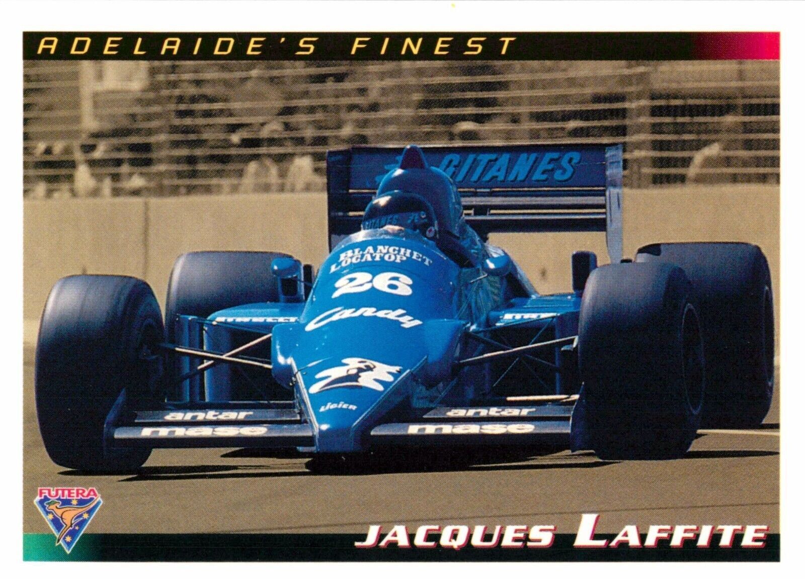 New 1994 AUSTRALIAN GRAND PRIX Formula 1 Card JACQUES LAFFITE Futera | eBay