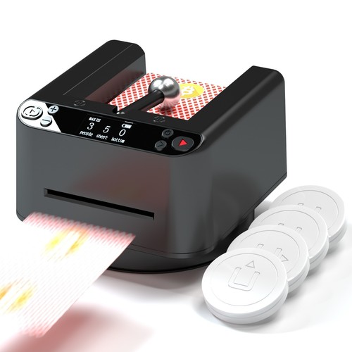 Automatic Card Dealer, 360° Rotating Smart Card Dealer Machine with 4 ...