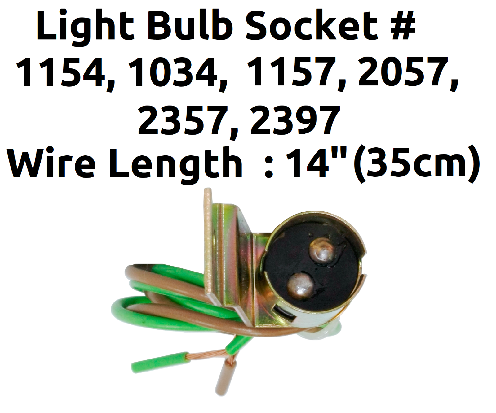 (1 Pc)) Light Bulb Socket for 1157, 1154, 1034, 2057, 2357, 2397 ...