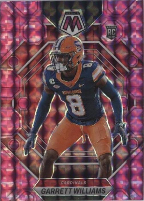 2023 Panini Mosaic - Rookies Garrett Williams #321 Camo Pink Mosaic ...