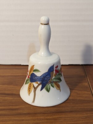 Vintage Lefton Porcelain Bell With Blue Bird In A Tree. #02598 | eBay