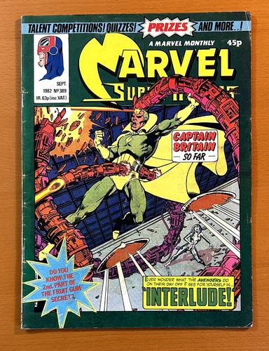 Marvel Superheroes #389 Captain Britain (Marvel UK 1982) Bronze Age ...
