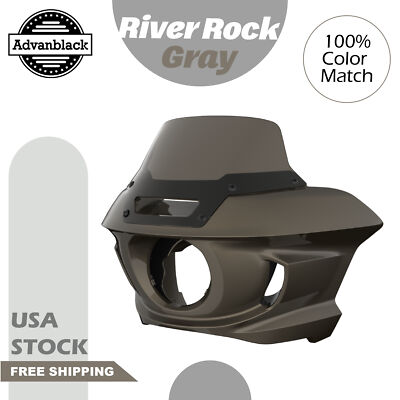 River Rock Gray ST Style Front Fairings For Harley Low Rider/S Street ...