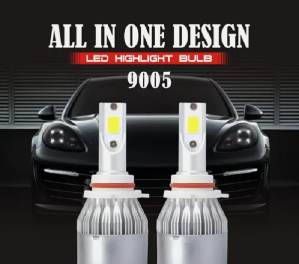 H1/H4/H7/H11/H13/9005/06/5202/9007/9012 LED Headlight Kit 6500K White ...