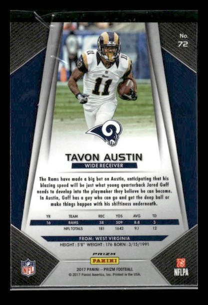 2017 Panini Prizm #72 Tavon Austin Silver Los Angeles Rams | eBay
