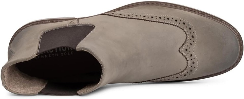 Kenneth Cole REACTION Men's Knock Brogue Chelsea Boot, Taupe, sz 8M ...