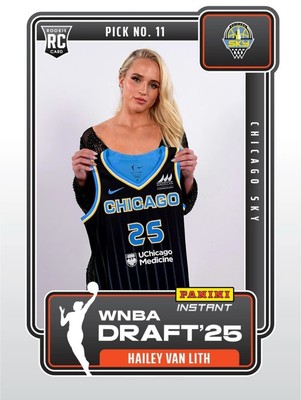 2025 Panini Instant WNBA Draft #10 Hailey Van Lith HVL Chicago Sky RC ...