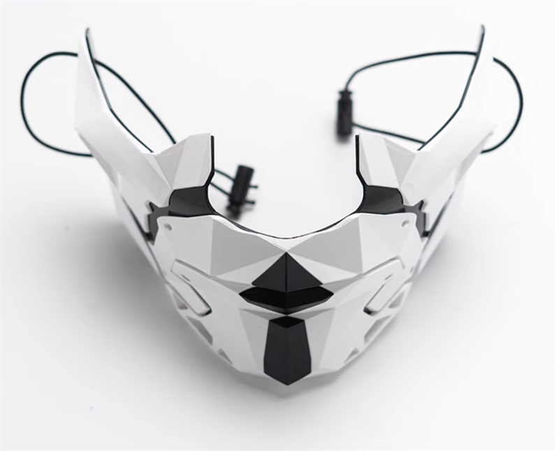 DIY Cyberpunk Half-face Mask Ninja Protective Gear Mask Shooting Props ...