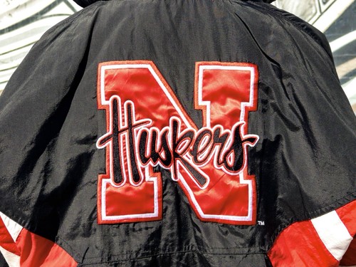 NEBRASKA CORNHUSKERS NCAA Vintage Starter Jacket Size Large | Black And ...