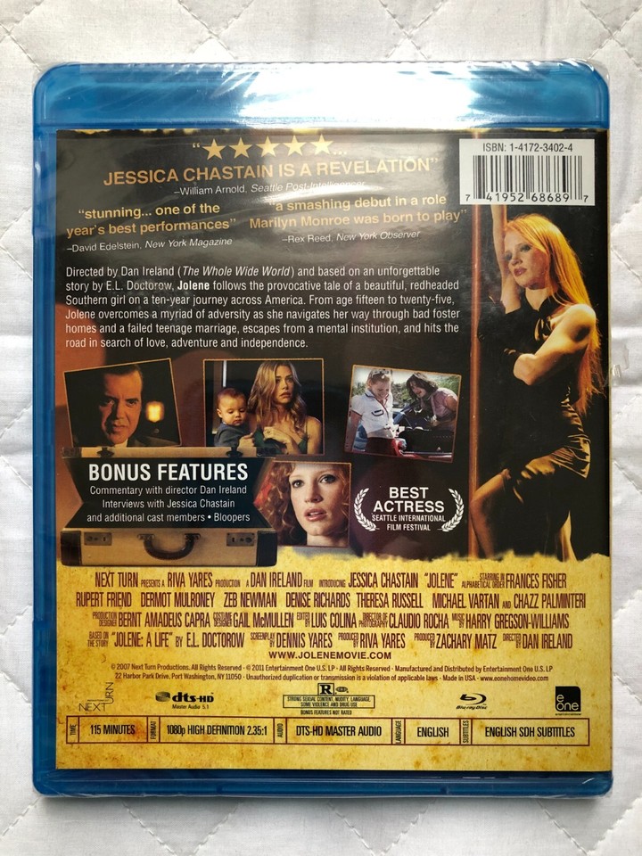 Jolene Blu-ray DVD (2011) R1 NEW OOP Jessica Chastising, Dermot ...