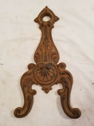 Antique Fancy Small Cast Iron Fireplace Andiron Front, Repurpose, Wall ...
