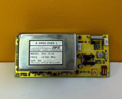 HP Agilent 0960-0465 OSC73-52, 10 MHz, Crystal Oscillator + 03577-66531 ...