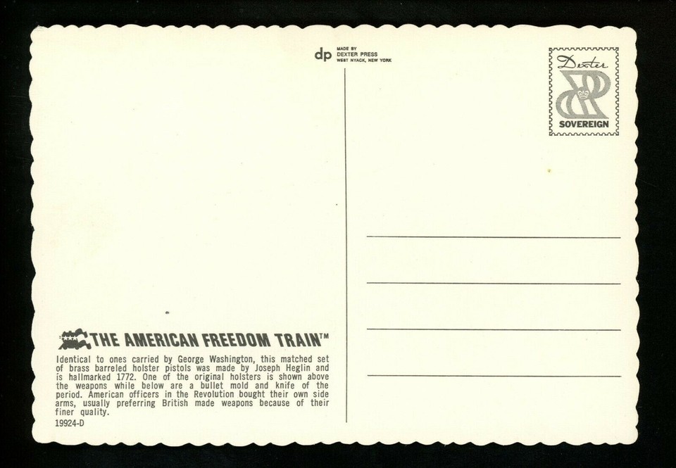 Bicentennial chrome postcard Patriotic 1976 American Freedom Train ...
