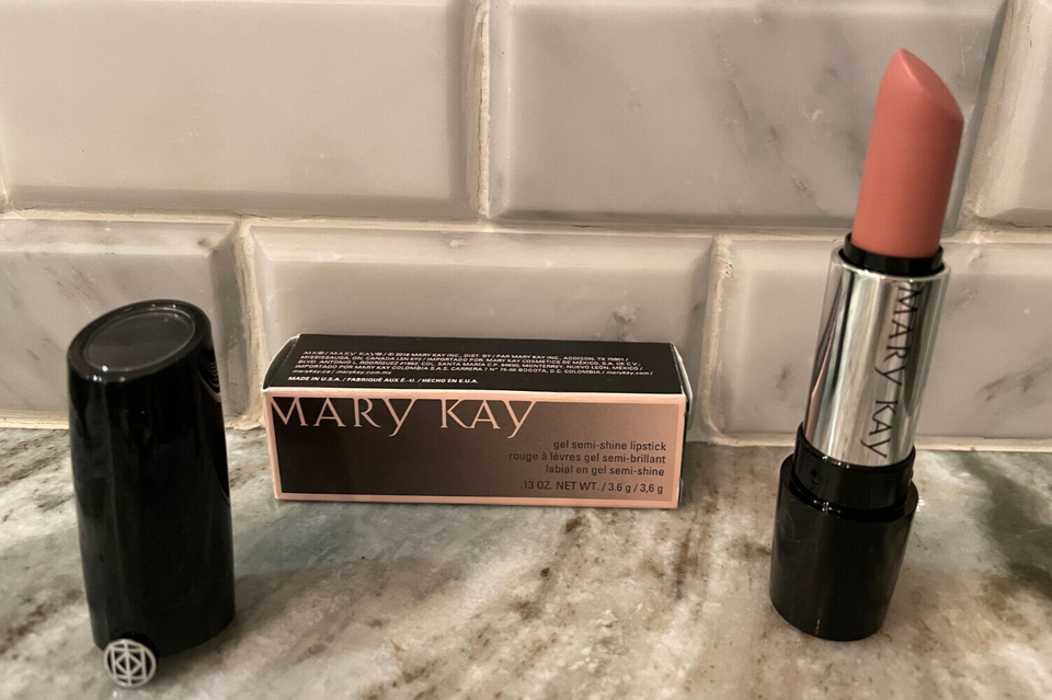 Mary Kay Gel Semi-Shine Lipstick Naturally Buff Chamois 094608 NIB .13 ...