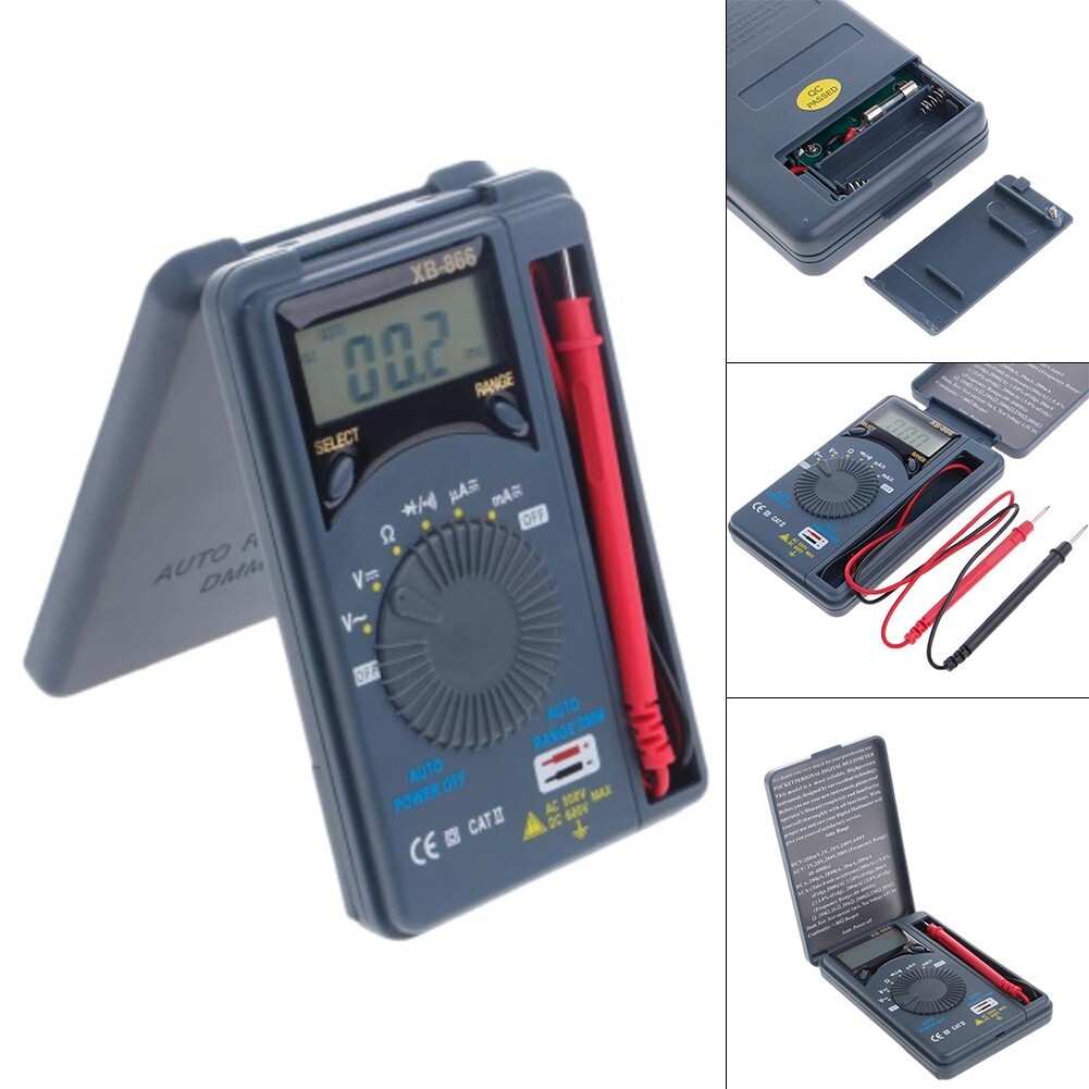 Precision Auto Range Pocket Voltmeter Digital Multimeter with LCD ...