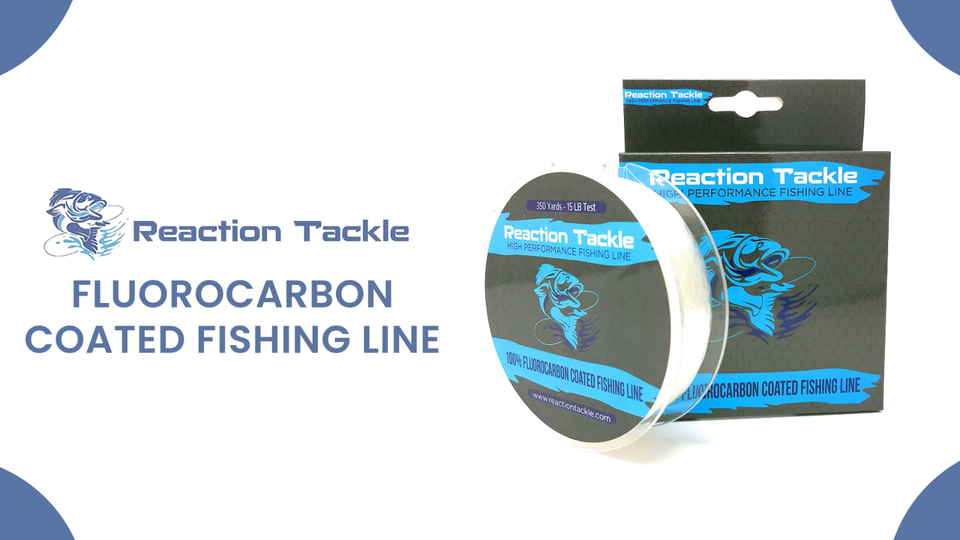 Reaction Tackle Fluorocarbon Coated Fishing Line - 350 Yards- High ...