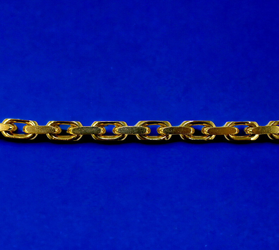 14K Yellow Gold SOLID Rolo Cable Link Chain Necklace Real 1.5mm-7.5mm ...