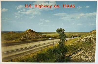 U.S. Highway 66 Amarillo & Shamrock, Texas Color Photo Postcard ...