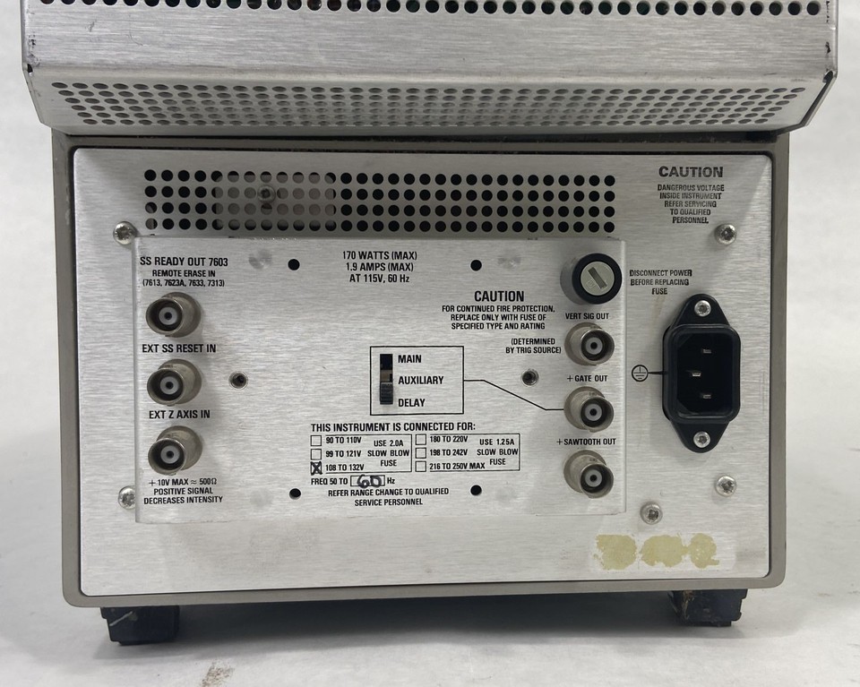 Tektronix 7633 Oscilloscope w/ 2x 7A26 Dual-Trace Amp. + 7B85 Delaying ...