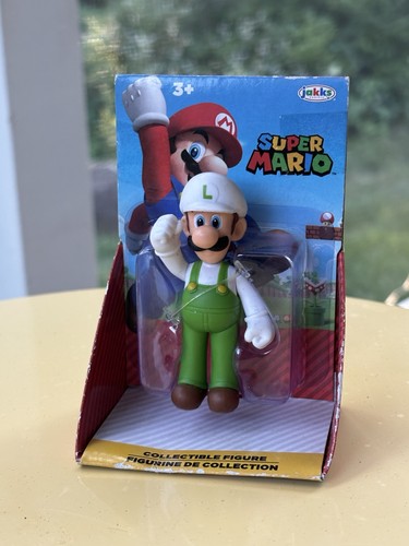Fire Luigi Super Mario Action Figure 2.5" Nintendo Jakks Pacific - NEW ...
