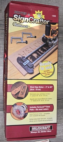 MILESCRAFT 1206 Router Wood SignCrafter with TurnLock ~ Complete ...