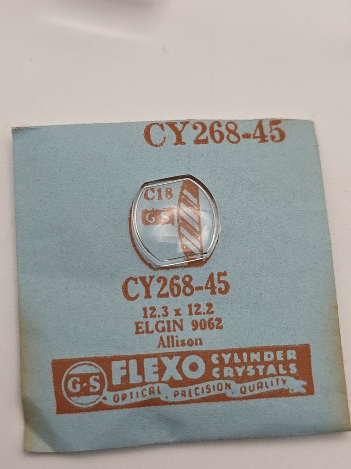G-S Watch Crystal CY268-45 Elgin 9062 Allison 12.3X12.2 | eBay