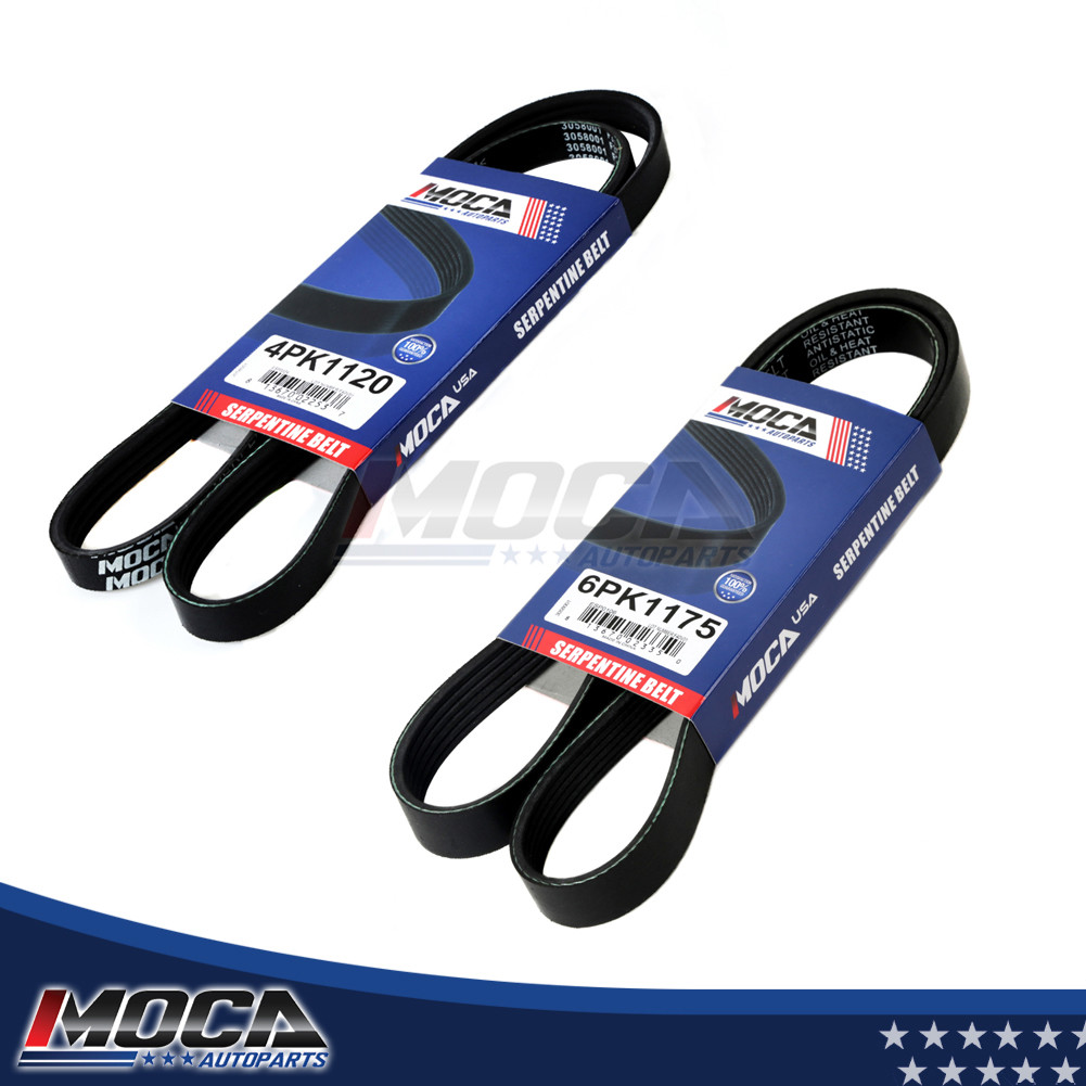 Alt-AC-Pw r Drive Belt Set Fit 98-02 Honda Accord V6 3.0L 6PK1175 ...