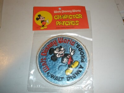 NEW Vintage Walt Disney World Character Patch 3" Round MICKEY MOUSE ...