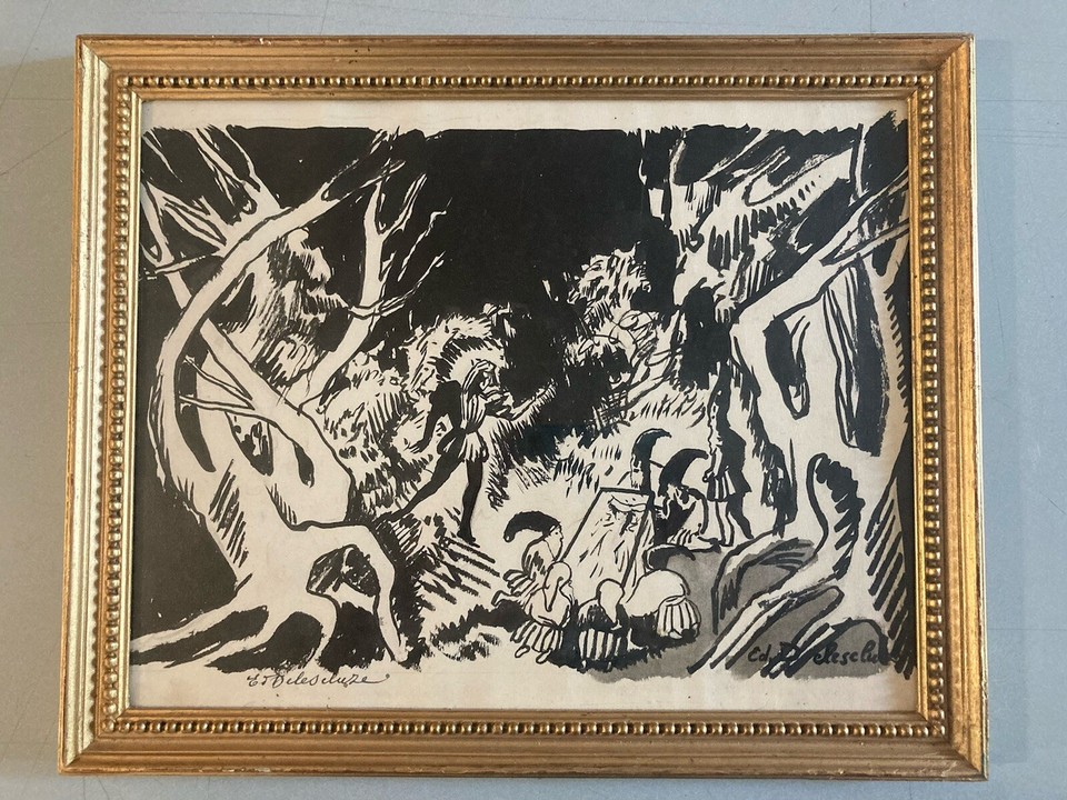 Very Nice Drawings White Snow And the Seven Dwarf Ink Delescluze Edmond ...
