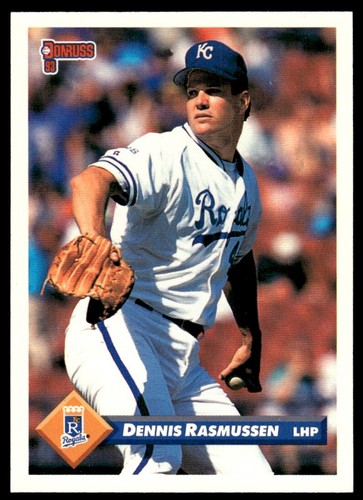 1993 Donruss Baseball Card Dennis Rasmussen Kansas City Royals #778 | eBay