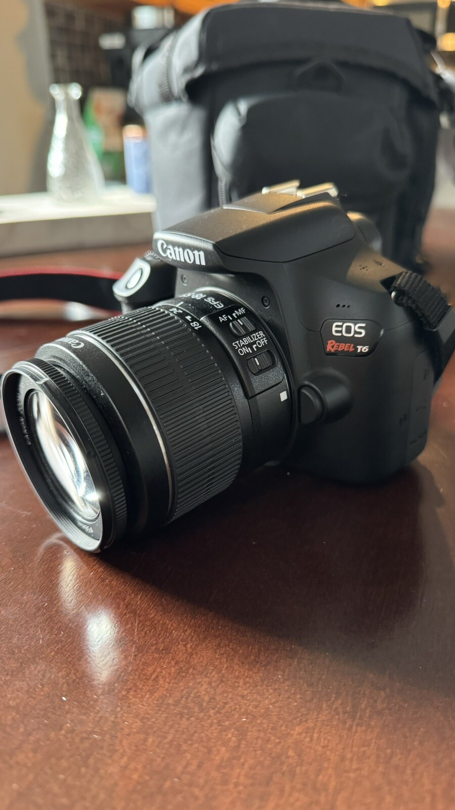 Canon EOS Rebel T6 DSLR Camera & 18-55mm Lens - Black for sale online ...