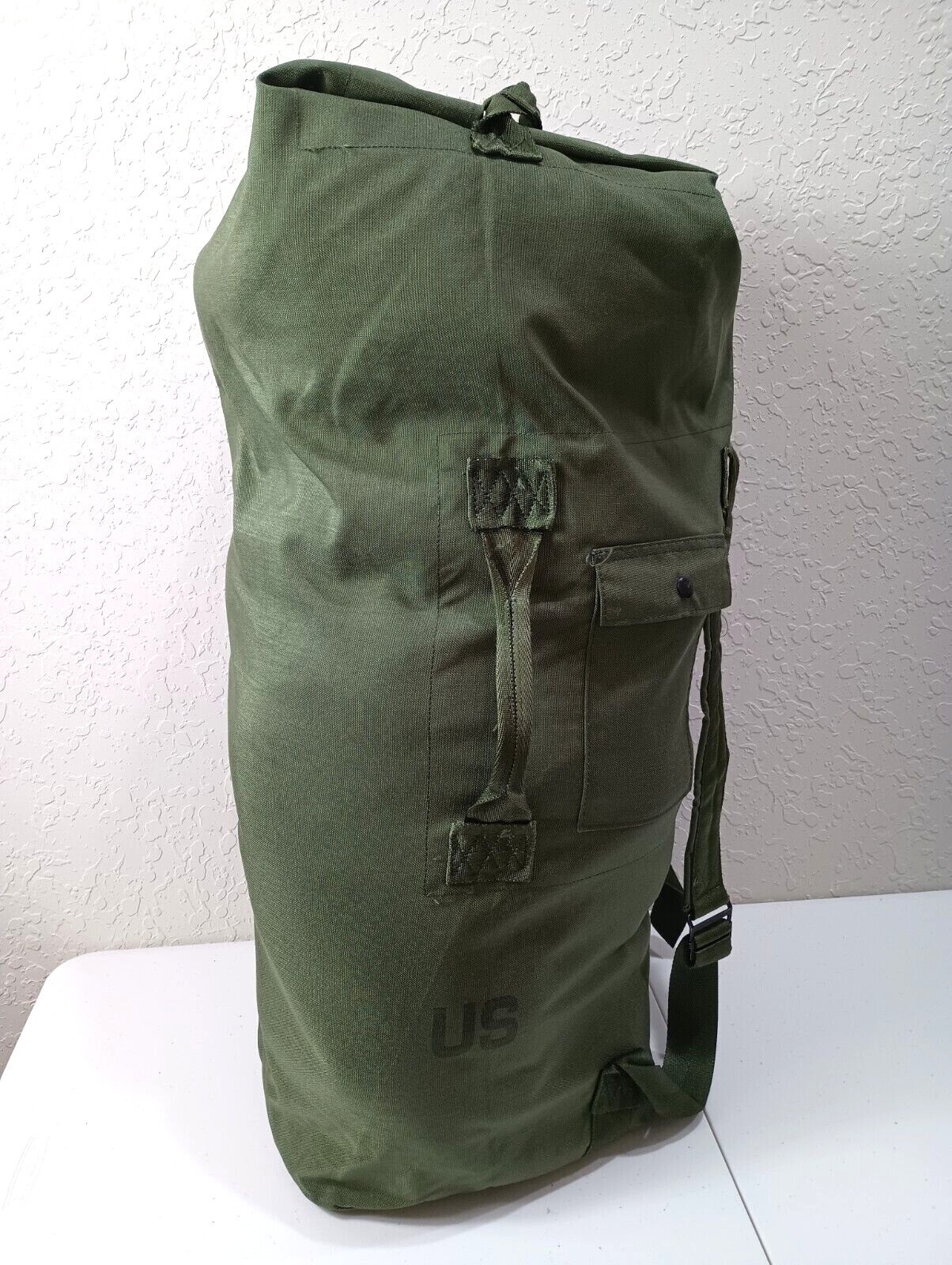 US Military Issue OD Green Nylon Duffel Bag | Grelly USA