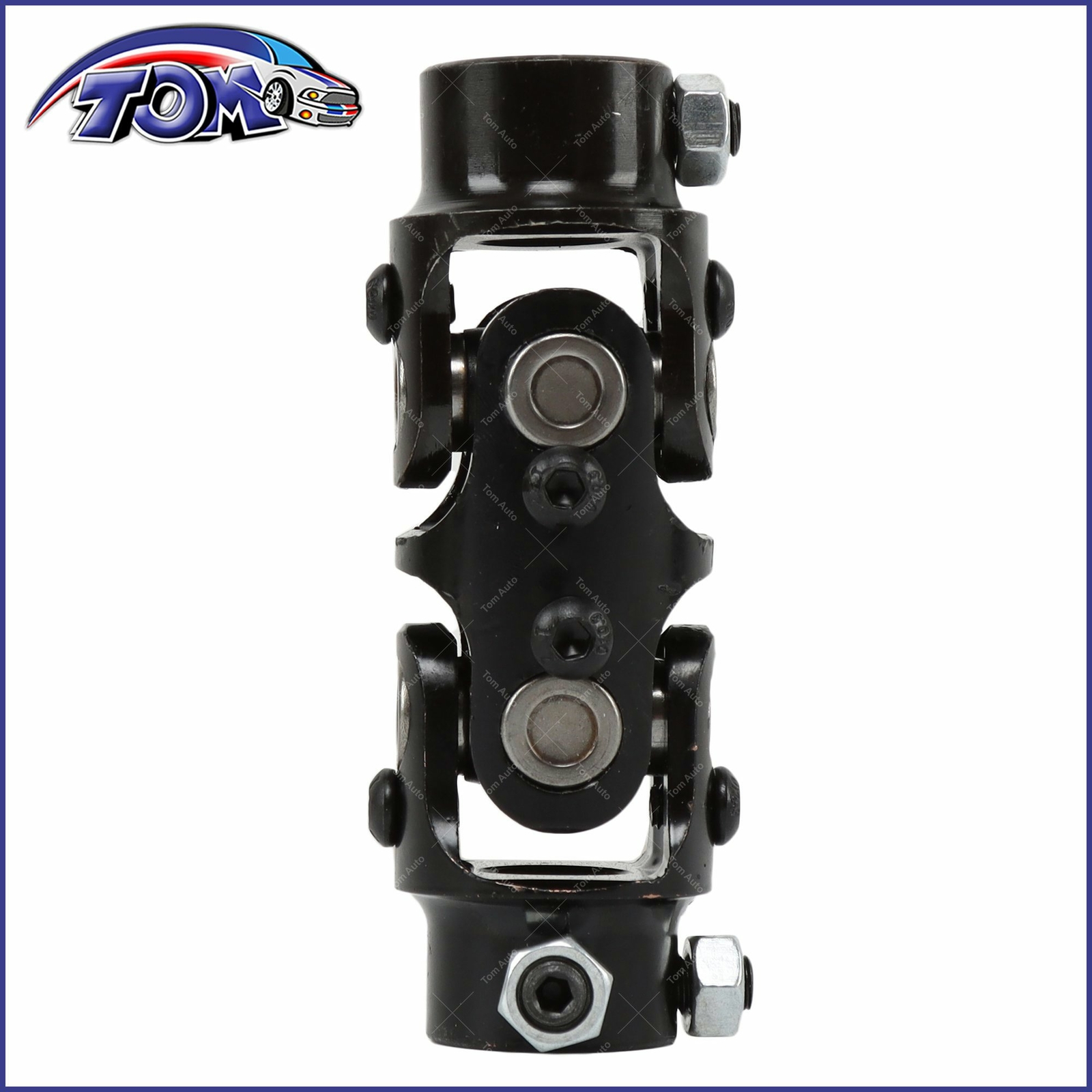 5/8-36 Spline X 3/4" DD DOUBLE BLACK Street Rod Steering Vega Box U ...