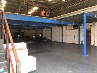 25m x 12m Used Mezzanine Floor Purlins Cleats RSJ Columns Self Storage ...