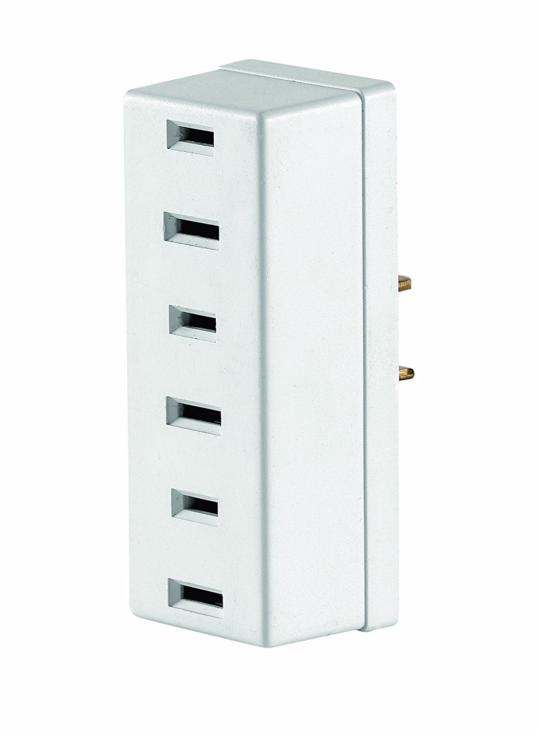 Leviton 63-W 15 Amp,125 Volt, Polarized Triple Outlet,Non-Grounded QTY ...