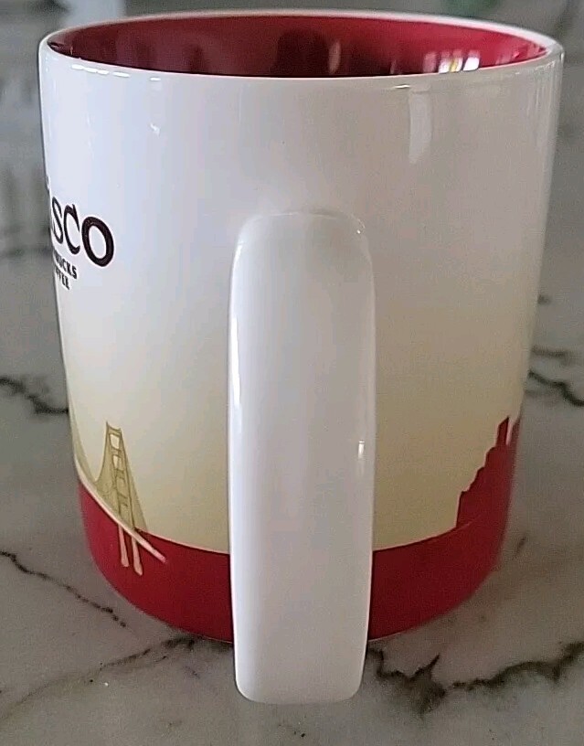 Starbucks Coffee Mug San Francisco 2008 Cup Collector Series Red ...