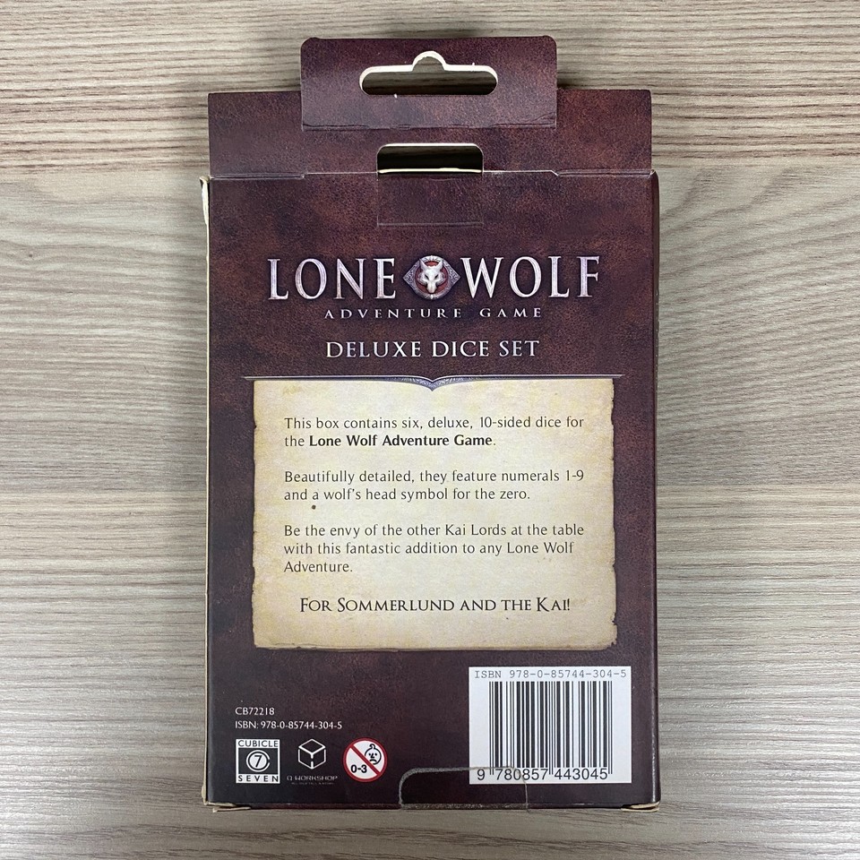 Lone Wolf Aventure Jeu Deluxe Ensemble De Dés RPG D&D Roleplay Cubicle ...