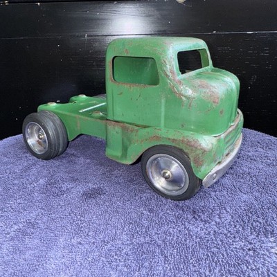 VINTAGE TONKA 1940’s 1950’s SEMI CAB C.O.E CABOVER ORIGINAL PAINT GREEN ...