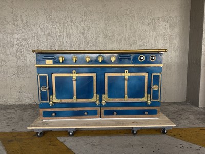 La Cornue Chateau 150 60" blue Dual Fuel Range W/ Rotisserie | eBay