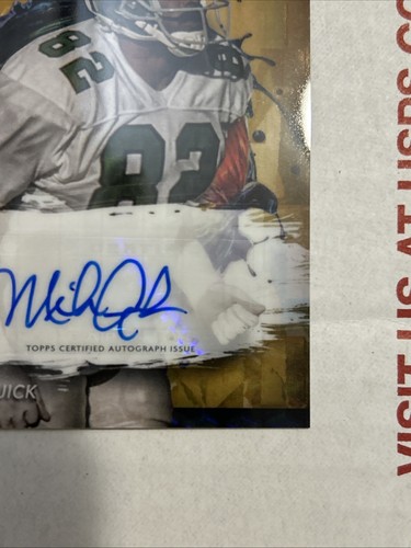 2024 Topps Finest Mike Quick Autograph - Gold Refractor Parallel /50 ...