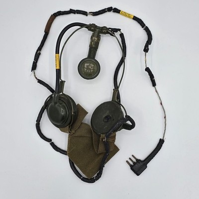 WW2 British Army Radio Headset YA5000 YA7225 ZA33858 w/ Boom Mic – Rare ...