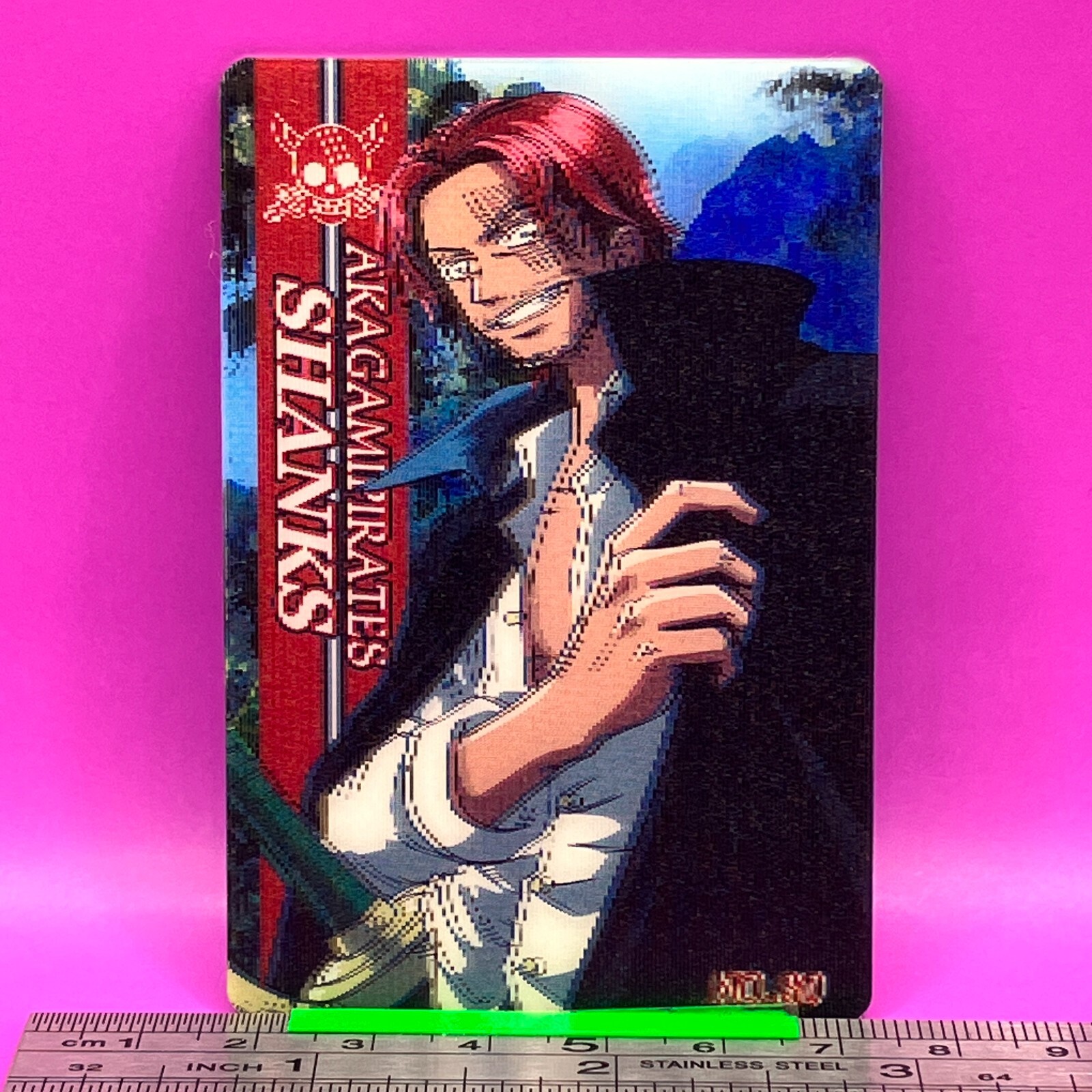 Shanks 80 One Piece King of Pirates Gummy Card 3D 2003 BANDAI TCG ...