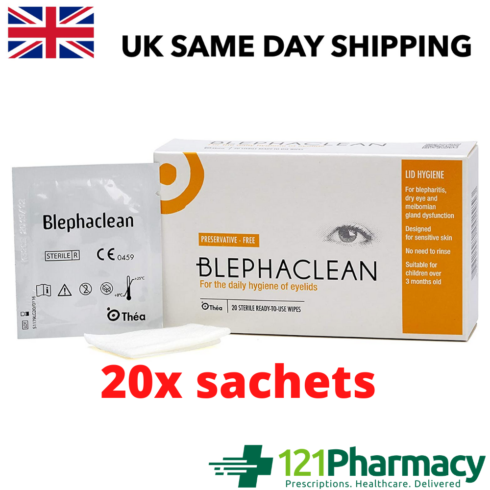 Blephaclean Wipes - STERILE Daily Hygiene | EYE LIDS | BLEPHARITIS ...