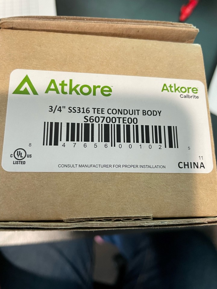 Atkore Calbrite 3/4" SS316 LB Conduit Body S60700LB00 Stainless Steel ...