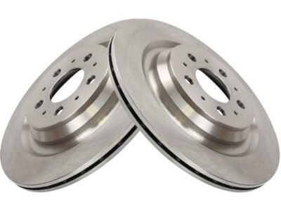 Rear TRQ 2 Piece Brake Rotor Set Brake Rotor Set fits Tesla 3 2017-2022 ...